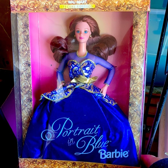 Mattel | Toys | Portrait In Blue Special Edition Barbie | Poshmark